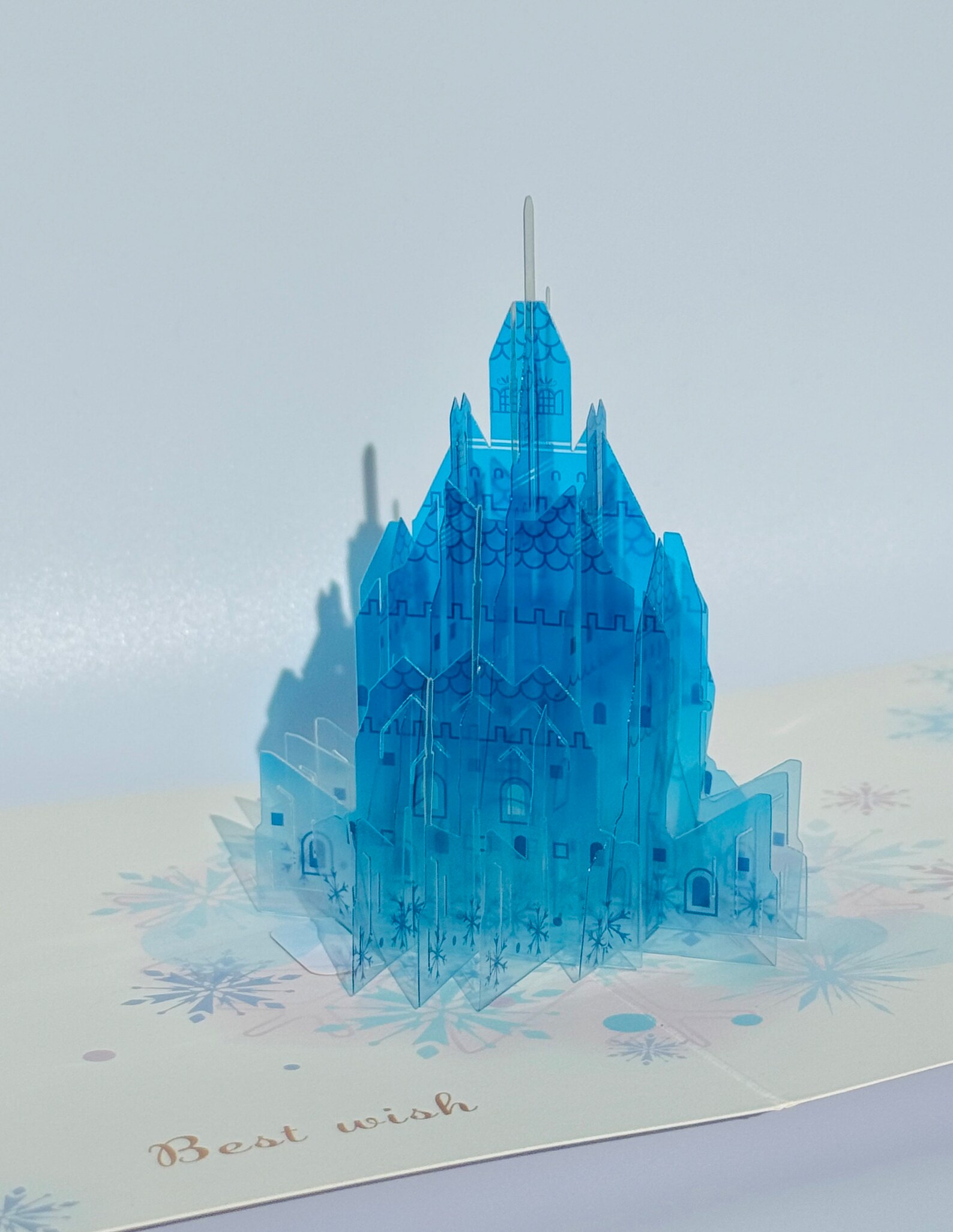 Crystal Frozen Castle 3D Pop up Card: Greeting Card, Birthday Card ...