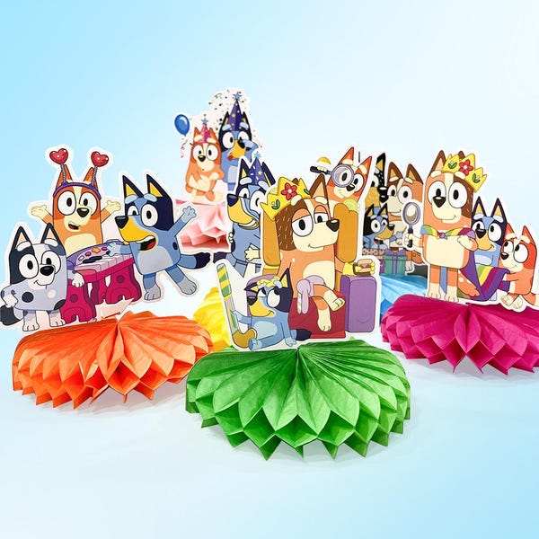 Bluey Characters Party Decorations - Etsy
