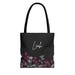 October Custom Birth Flower Gift, Personalized Canvas Tote Bag, Gift ...