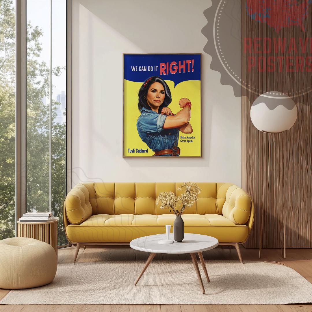 Tulsi Gabbard Poster, Home Decor, USA, Conservative Poster, MAGA Poster ...