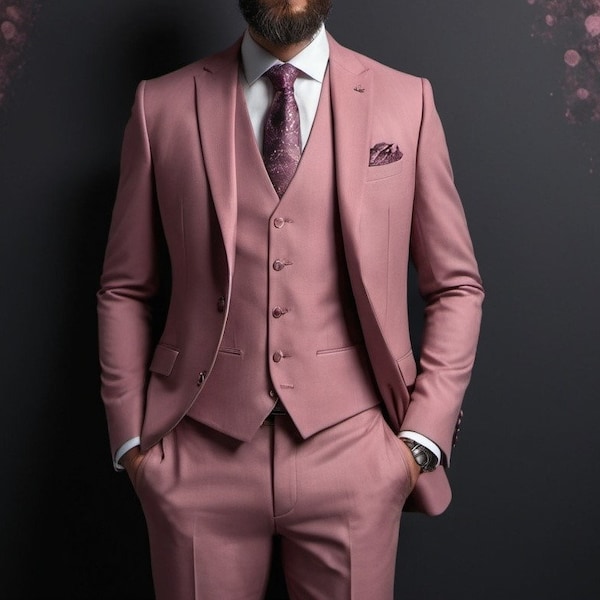 Rose Gold Suit - Etsy