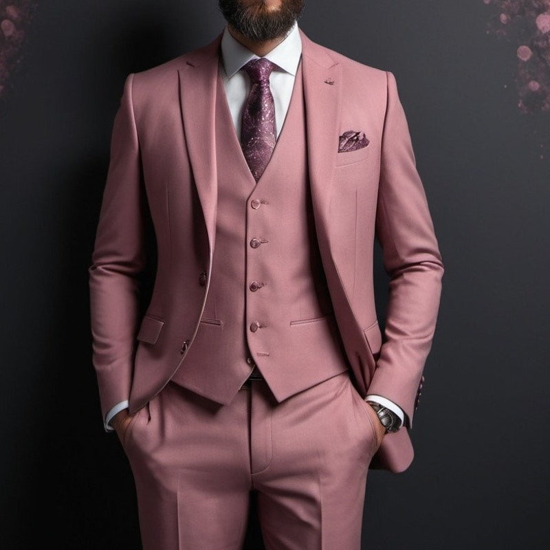 Rose Gold Suit - Etsy