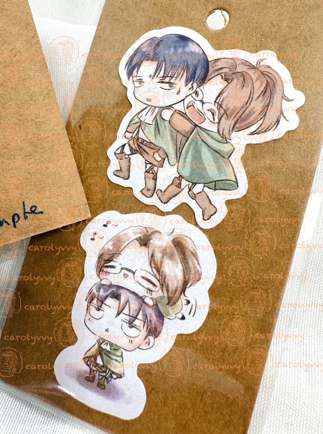 Chibi Levihan Sticker Set | Attack on Titan Decal Hange Zoe, Levi ...