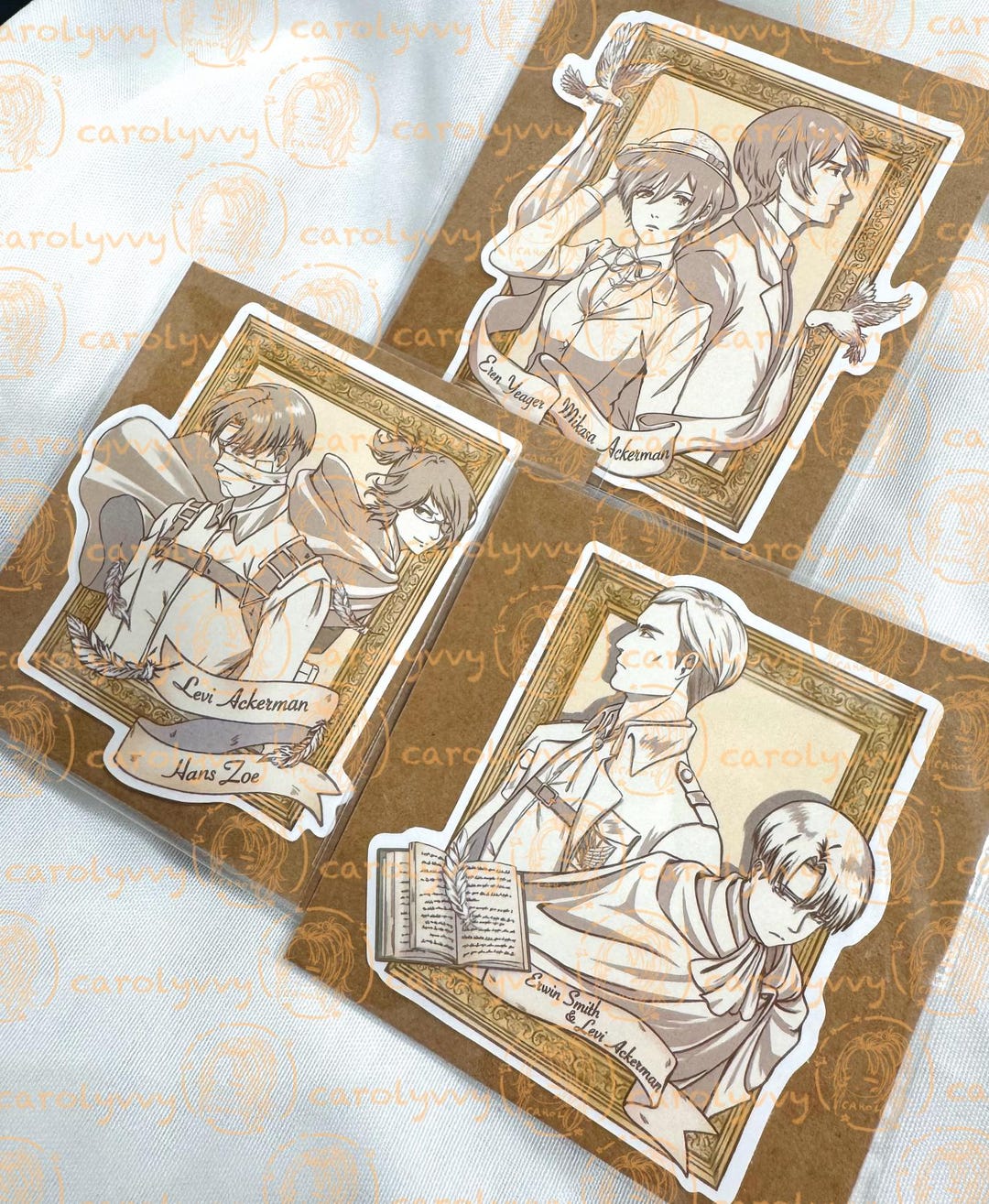 AOT Sticker | Attack on Titan Waterproof Decal| Eren Yeager, Mikasa ...