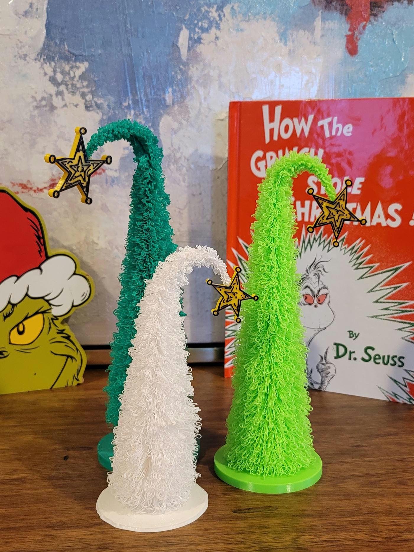 Grinch Tree With Seuss-inspired Star Tree Topper - Etsy