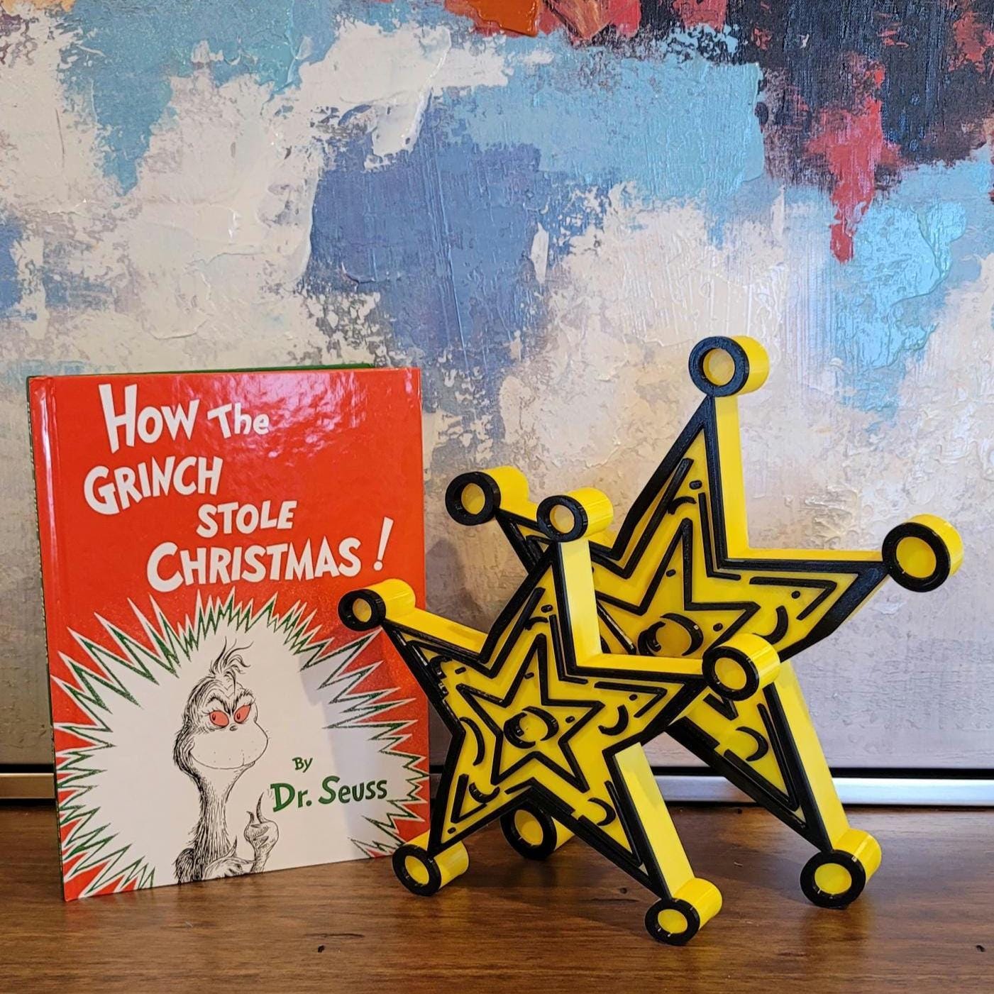 Grinch Star Tree Topper - Dr. Seuss Christmas - Grinchmas - Etsy