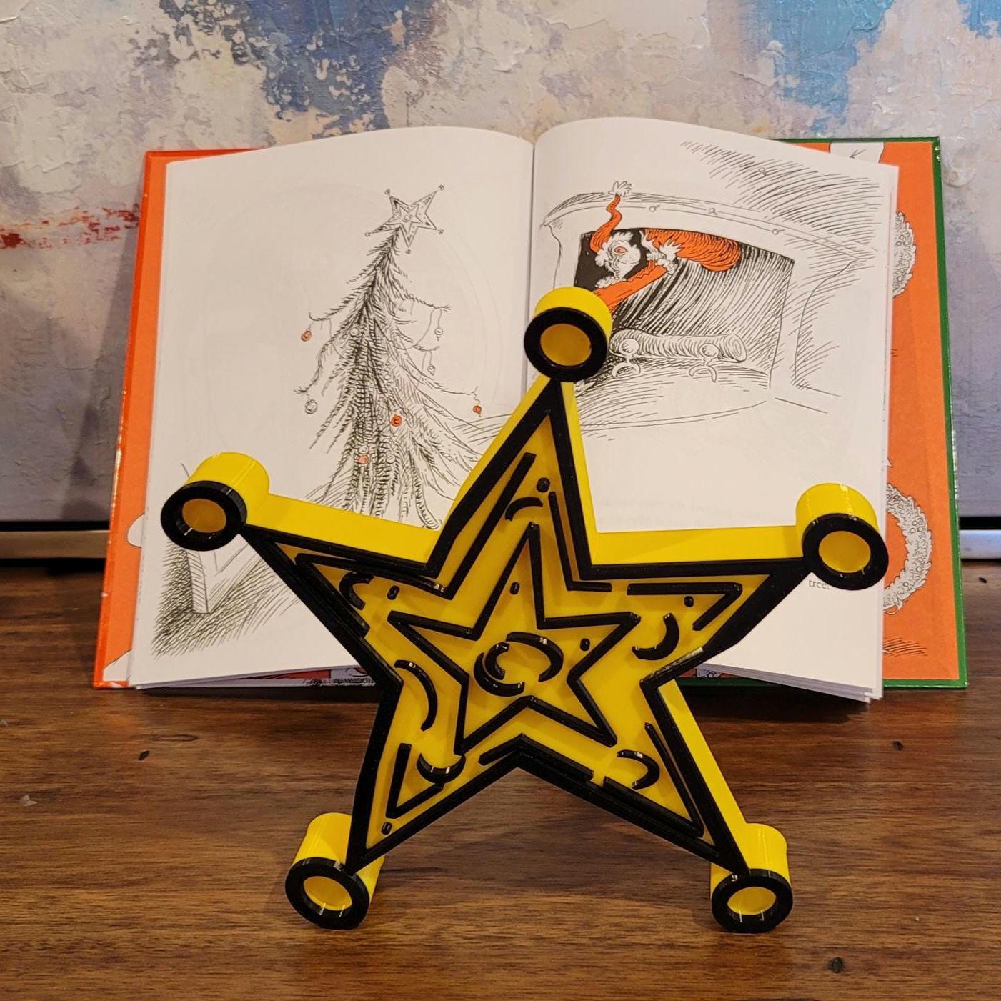 Grinch Star Tree Topper - Dr. Seuss Christmas - Grinchmas - Etsy