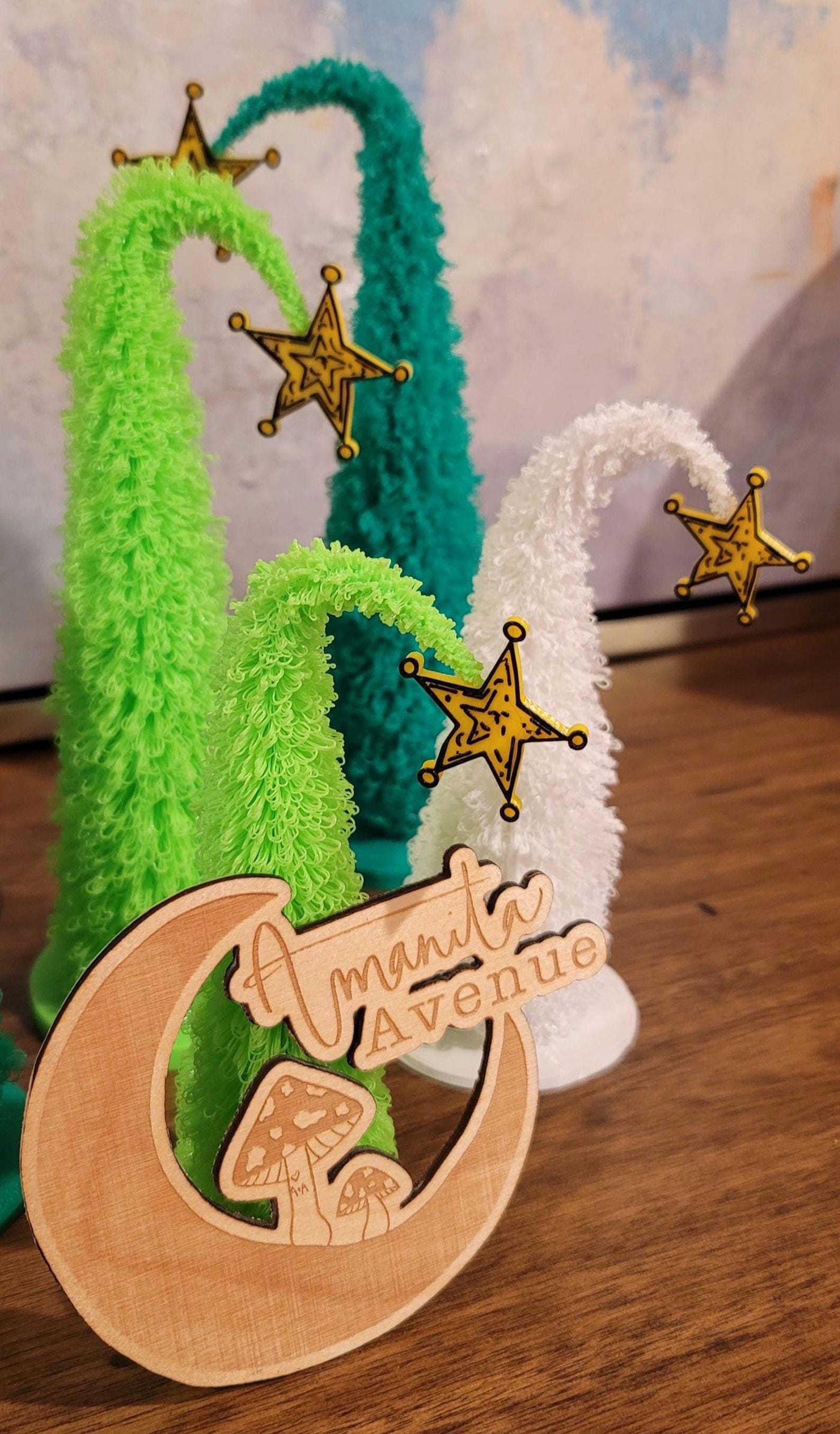 Grinch Tree With Seuss-inspired Star Tree Topper - Etsy