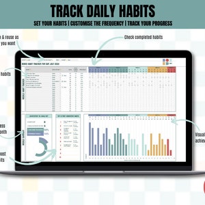 Custom Digital Life Goal & Habit Tracker, Productivity Planner, Instant ...