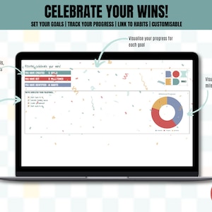 Custom Digital Life Goal & Habit Tracker, Productivity Planner, Instant ...