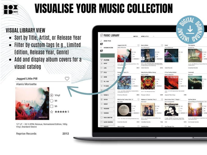 Ultimate Music Collection Tracker: Google Sheets (digital Download) - Etsy