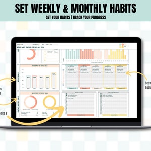 Custom Digital Life Goal & Habit Tracker, Productivity Planner, Instant ...