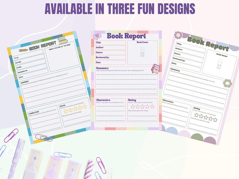 Kids Reading Resources Pack: Printable Logs, Challenges, Reports (ages ...