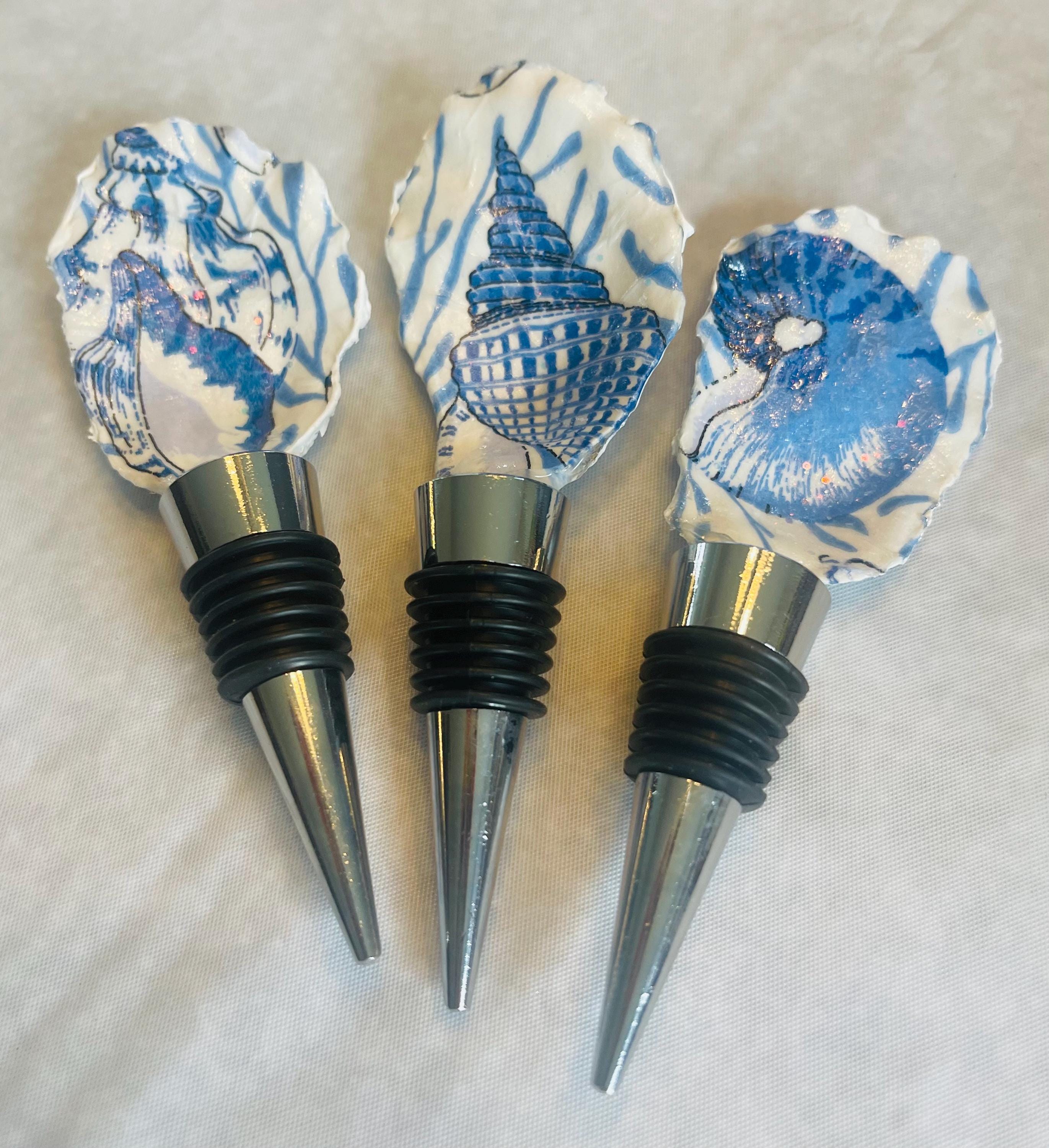 SHELL WINE STOPPERS - Etsy