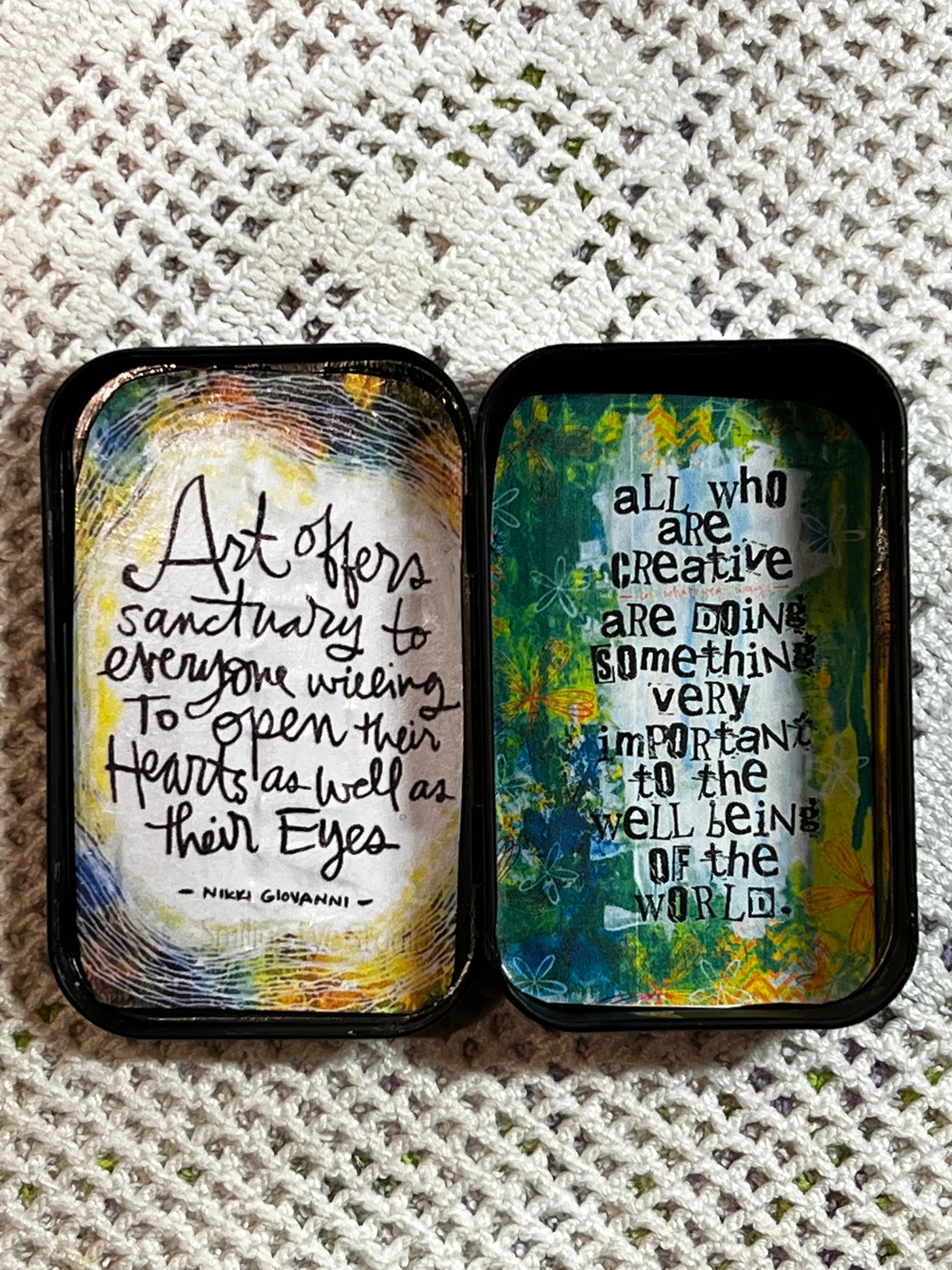 Creativity Themed Tin Box - Etsy