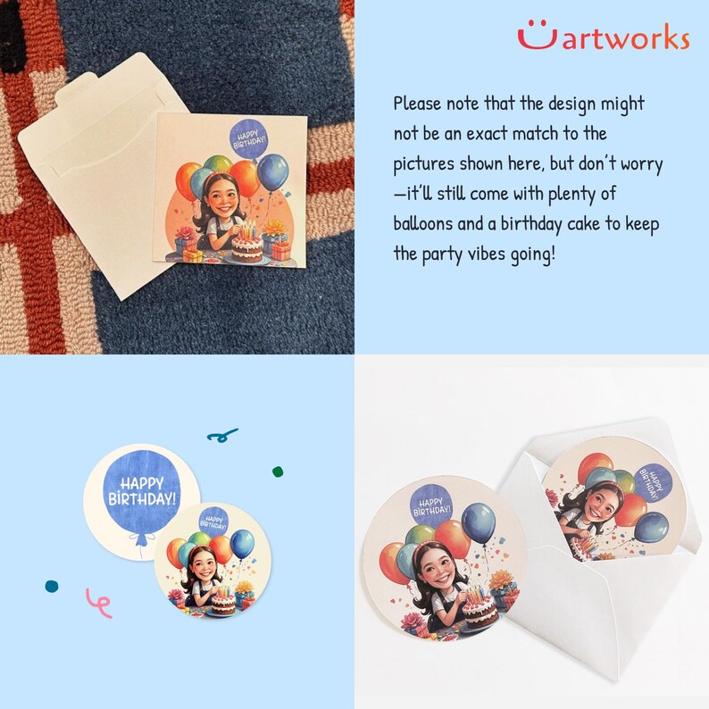 Custom Portrait Birthday Card | Personalized Portrait Card | Special ...