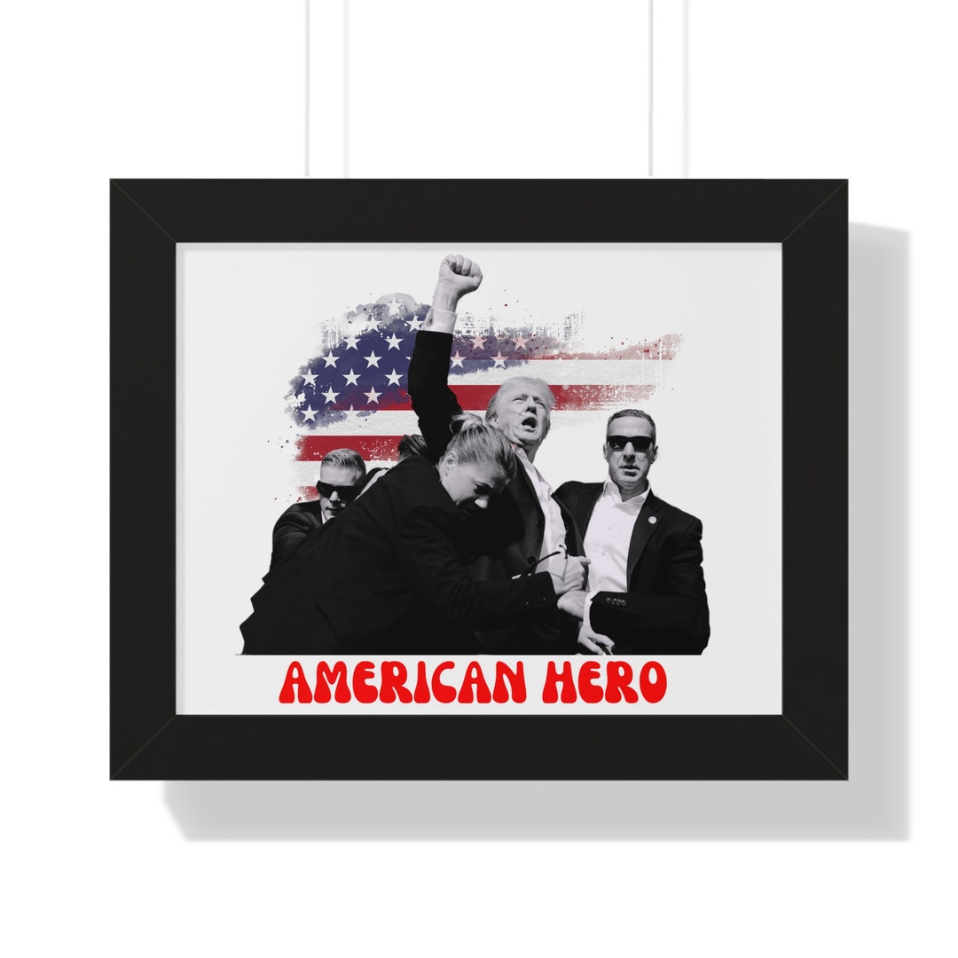 Donald Trump Shooting Framed Poster Keepsake - Etsy