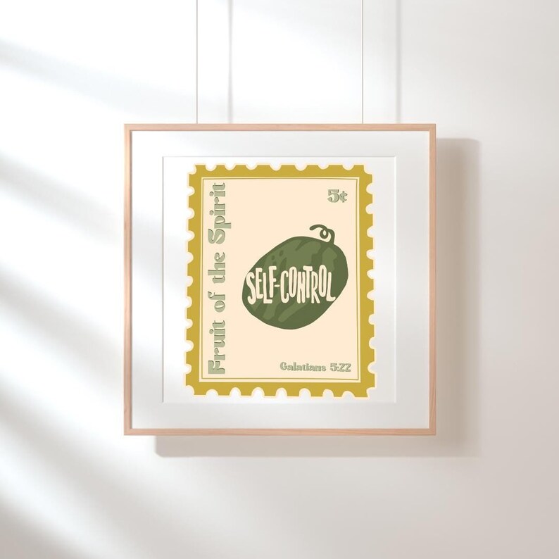 Fruit of the Spirit Stamp: Self-control (watermelon) - Etsy Australia