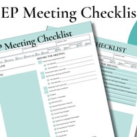 Printable IEP Meeting Reminder Sticky Note Templates, IEP Meeting Prep ...
