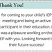 IEP Meeting Save the Date and Thank You Cards Printable PDF - Etsy
