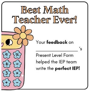 IEP Meeting Reminder Cards and Thank You Notes | ARD Meeting Reminder ...