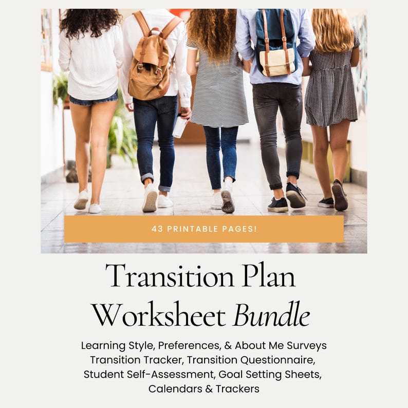Transition Plan Worksheet Bundle | Transition IEP Worksheets | IEP ...