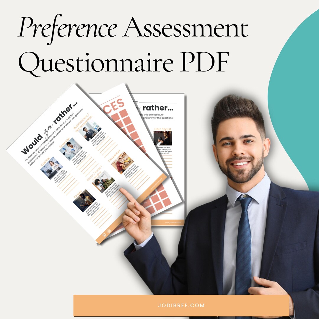 Student Preference Questionnaire | Student Self-assessment | Printable ...