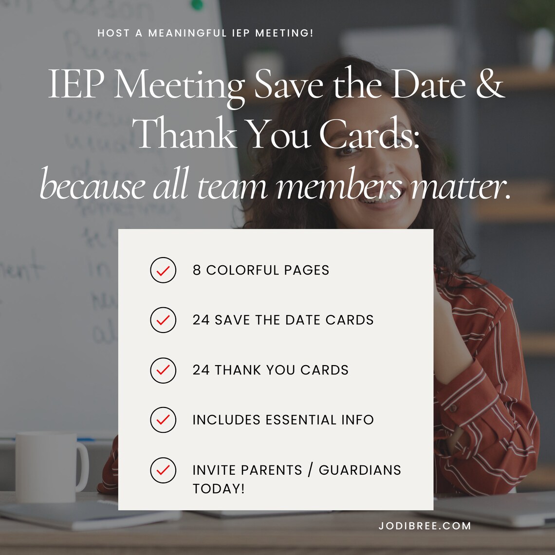 IEP Meeting Save the Date and Thank You Cards | ARD Save the Date and ...