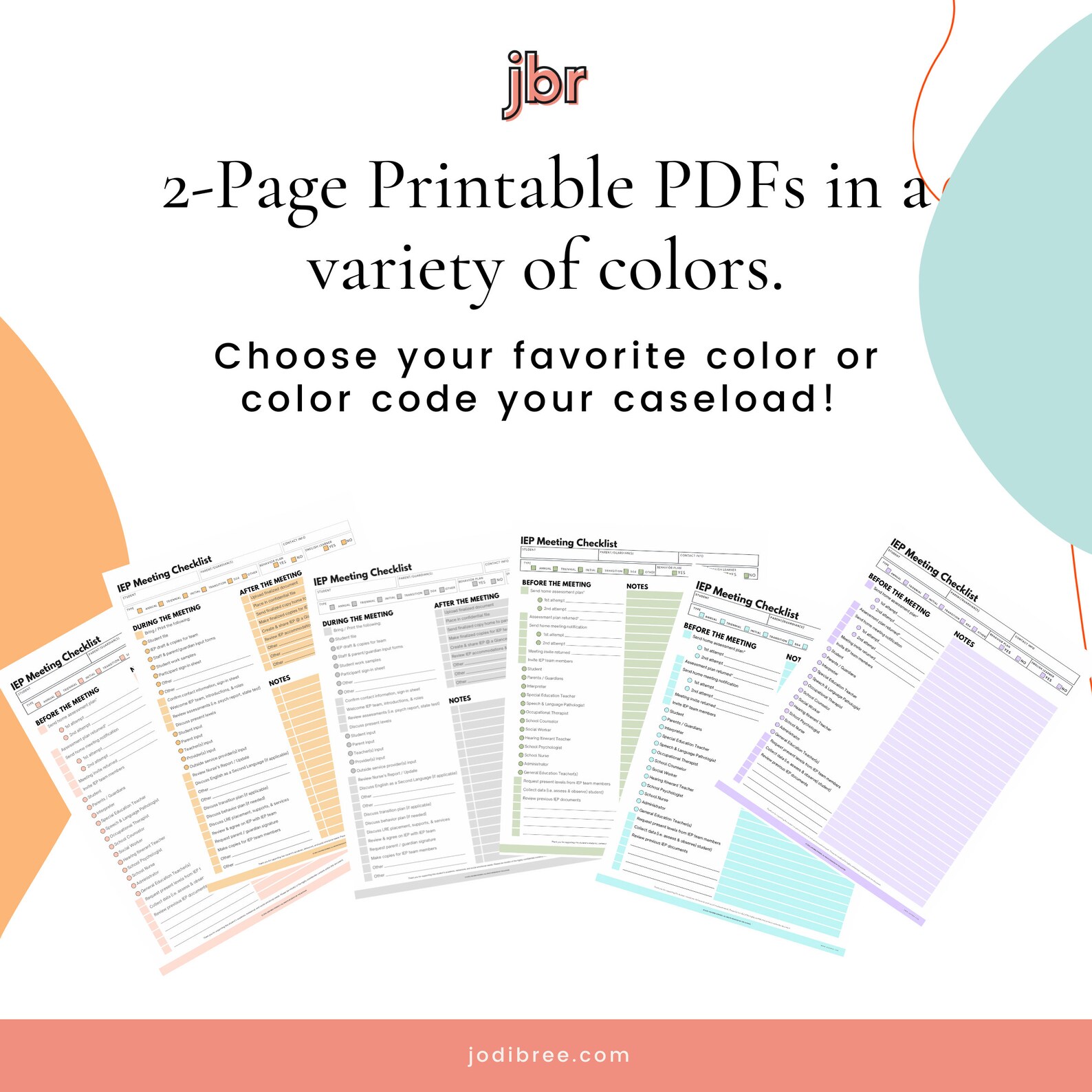 IEP Meeting Checklist: Special Education Teacher To-do List (printable ...