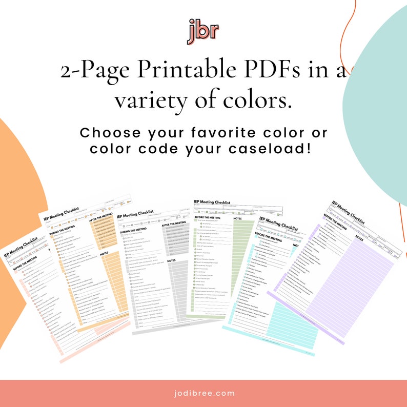 IEP Meeting Checklist: Special Education Teacher To-do List (printable ...