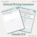 Informal Writing Assessment | Pre-kindergarten Pre-k | Narrative ...
