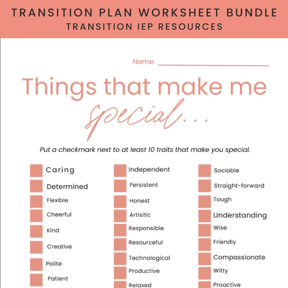 IEP Transition Plan Worksheet Bundle: Student Surveys, Goal Setting ...