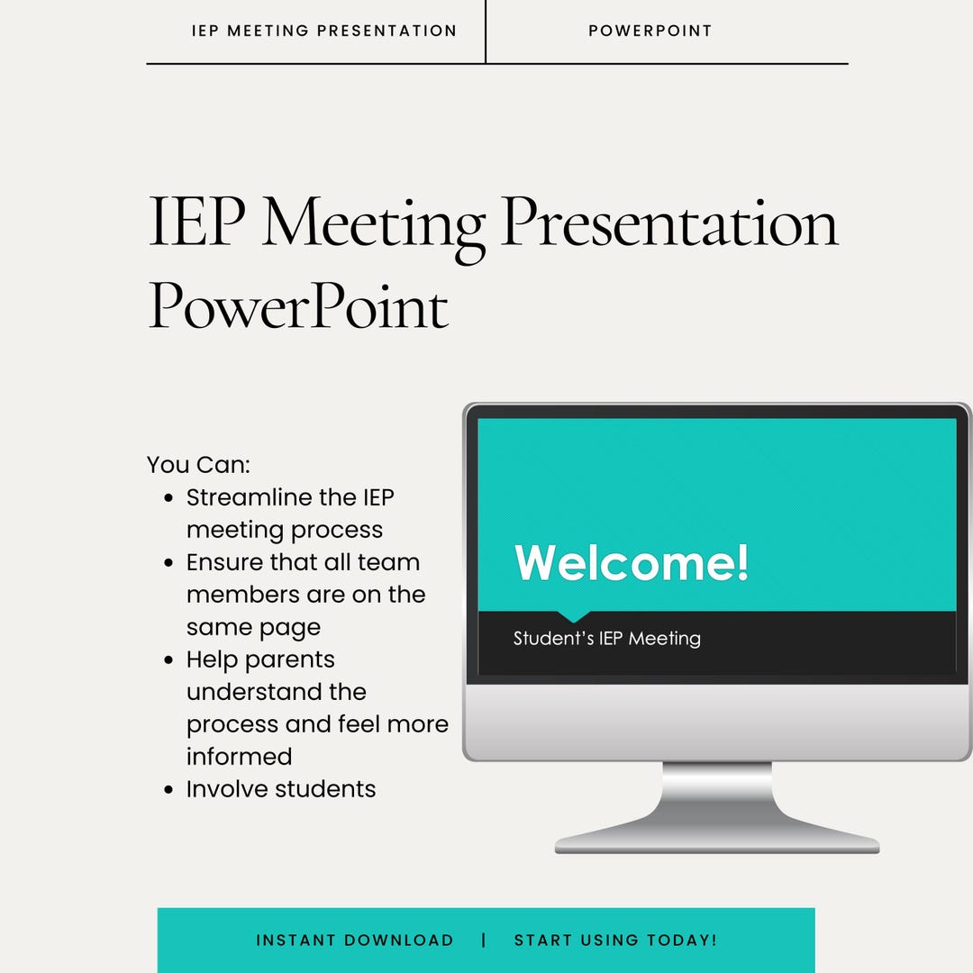 IEP Meeting Presentation | IEP Meeting Powerpoint Presentation | 47 ...