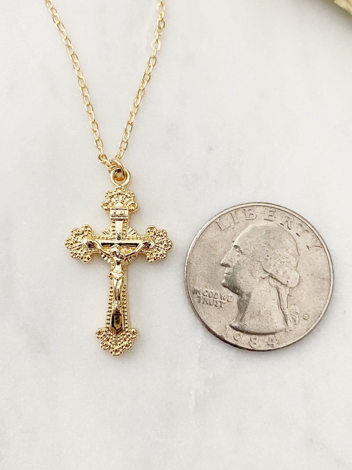 Gold Cross Necklace / Gold Filled Cross Necklace / Cross - Etsy
