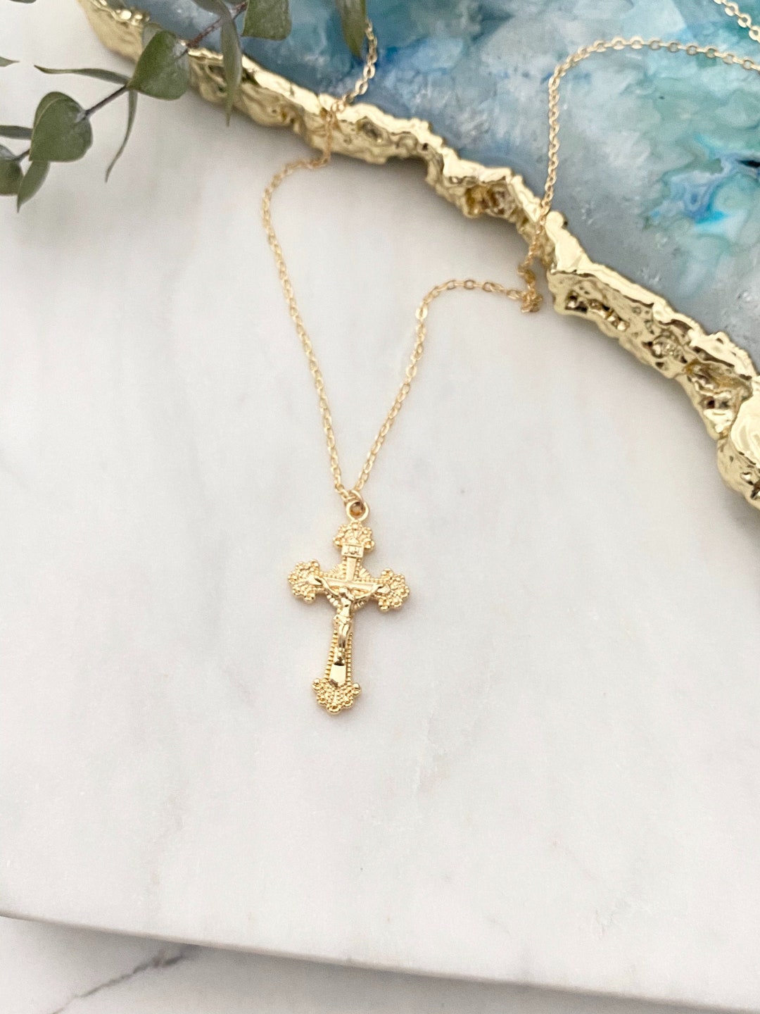 Gold Cross Necklace / Gold Filled Cross Necklace / Cross - Etsy
