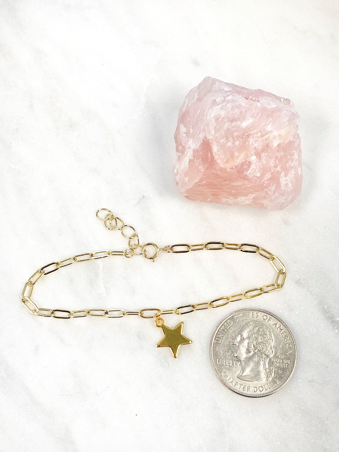 Gold Star Bracelet / Star Bracelet / Chunky Star Bracelet / | Etsy