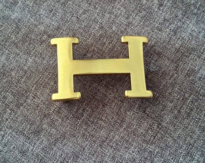 Monogram Letter H Personalized Silver Belt Buckle, Rhinestone Initial H ...