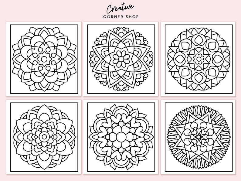 20 Pages of Bold and Easy Mandalas - Part 2, Creative Relaxation for ...