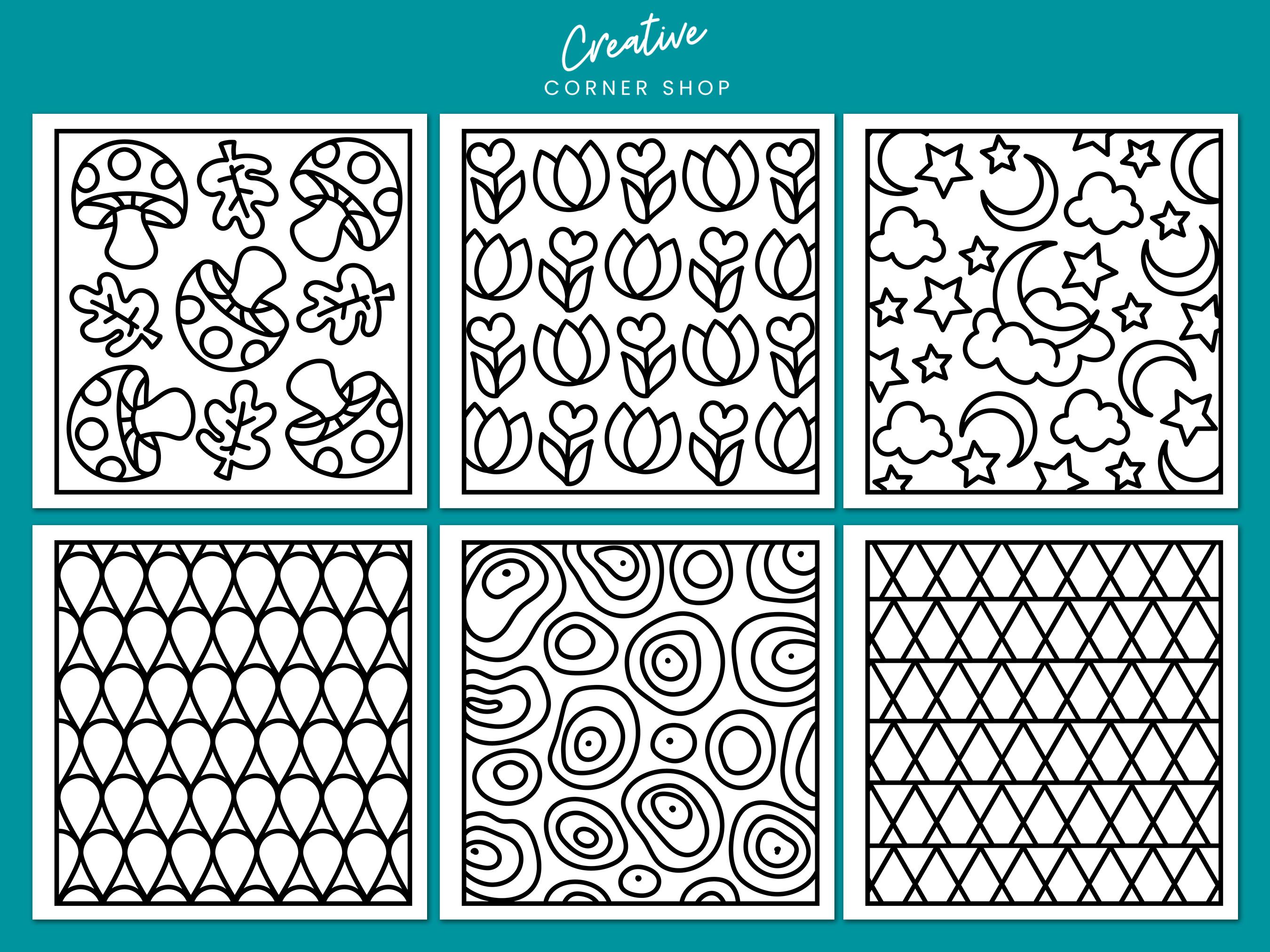 10 Pages of Bold and Easy Patterns - Part 2, Creative Relaxation for ...