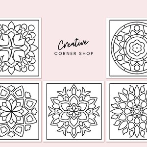 20 Pages of Bold and Easy Mandalas - Part 2, Creative Relaxation for ...