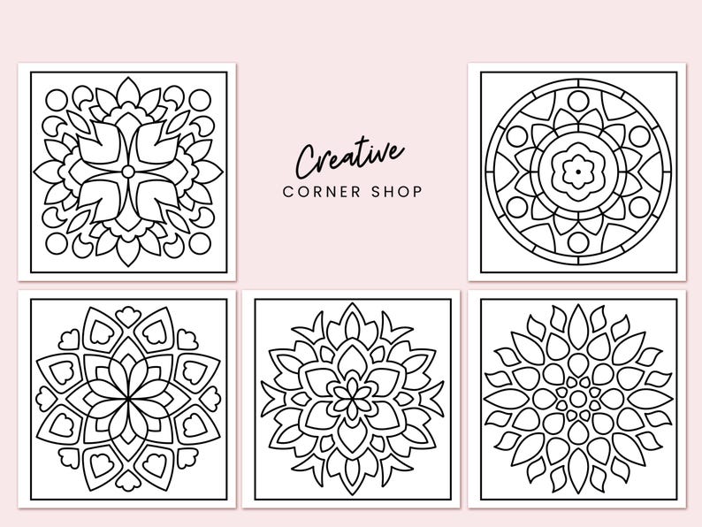 20 Pages of Bold and Easy Mandalas - Part 2, Creative Relaxation for ...