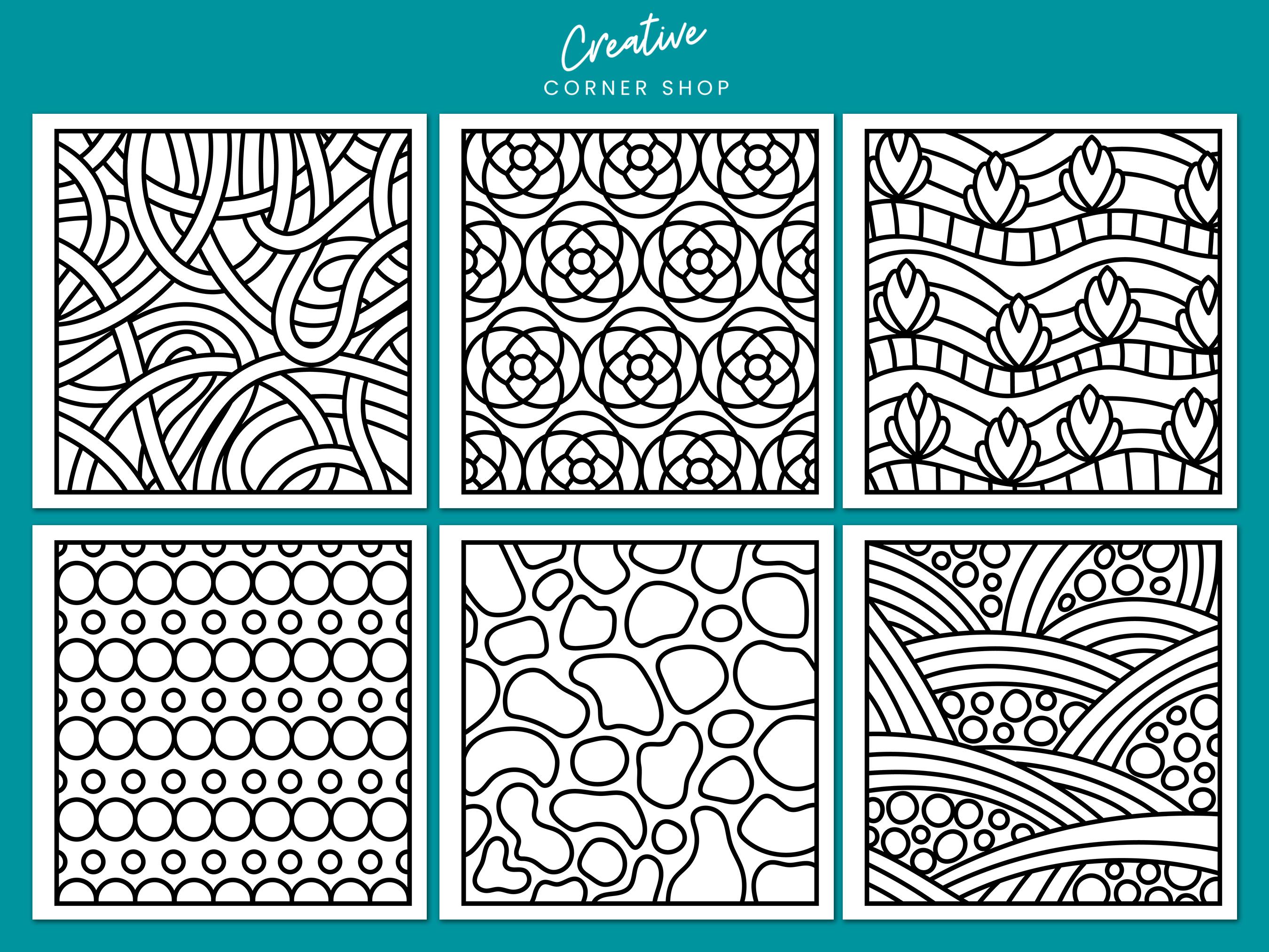 10 Pages of Bold and Easy Patterns - Part 3, Creative Relaxation for ...
