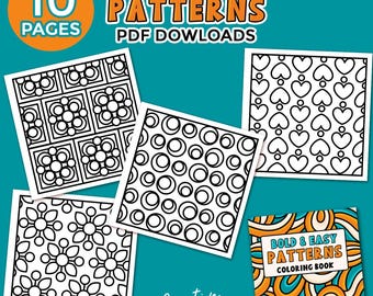 10 Pages of Bold and Easy Patterns - Part 4, Creative Relaxation for ...