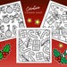 10 Christmas Patterns Coloring Pages Set 2 - Etsy