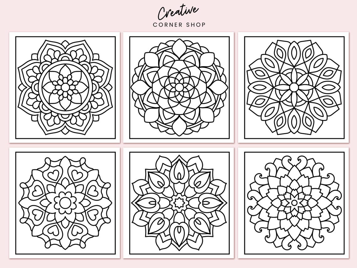 20 Pages of Bold and Easy Mandalas - Part 2, Creative Relaxation for ...