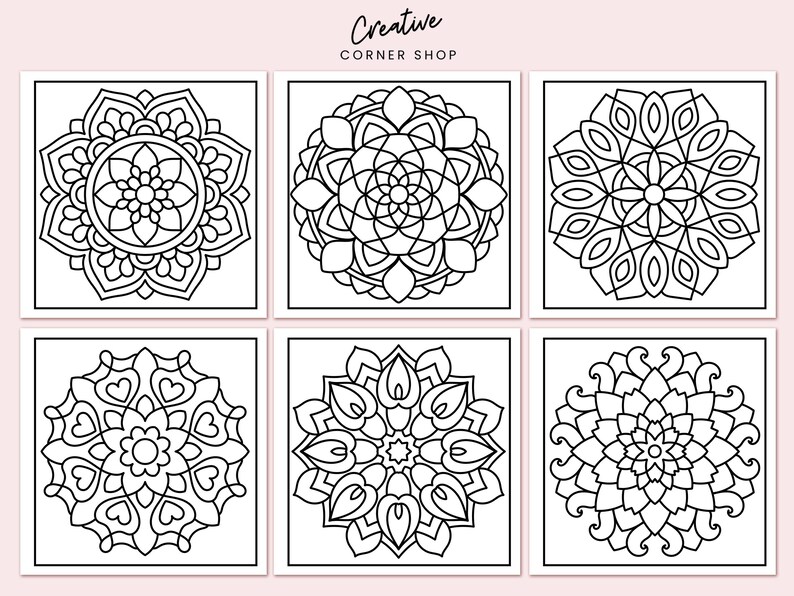 20 Pages of Bold and Easy Mandalas - Part 2, Creative Relaxation for ...