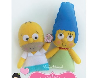 The Simpsons PDF Pattern Homer Marge Bart Lisa & | Etsy Canada