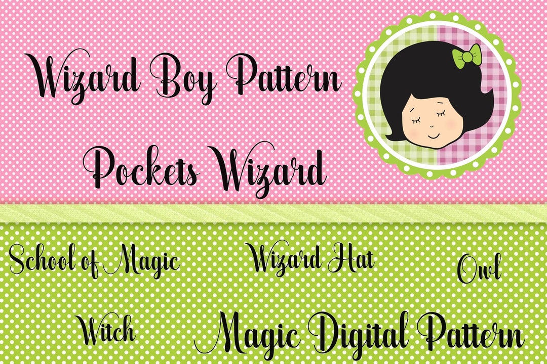 Wizard Boy Pattern, Magic Digital Pattern, - Etsy