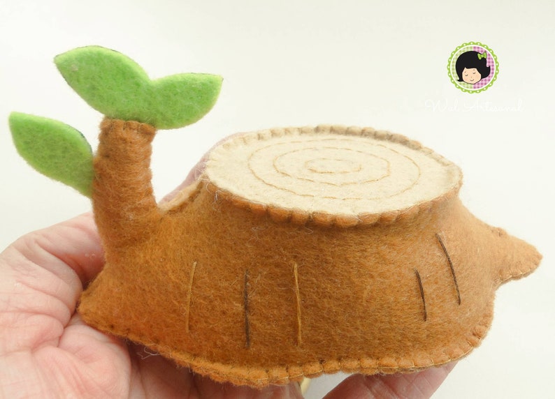 Felt Grasshopper Tree Stump PDF Pattern Garden Animals - Etsy