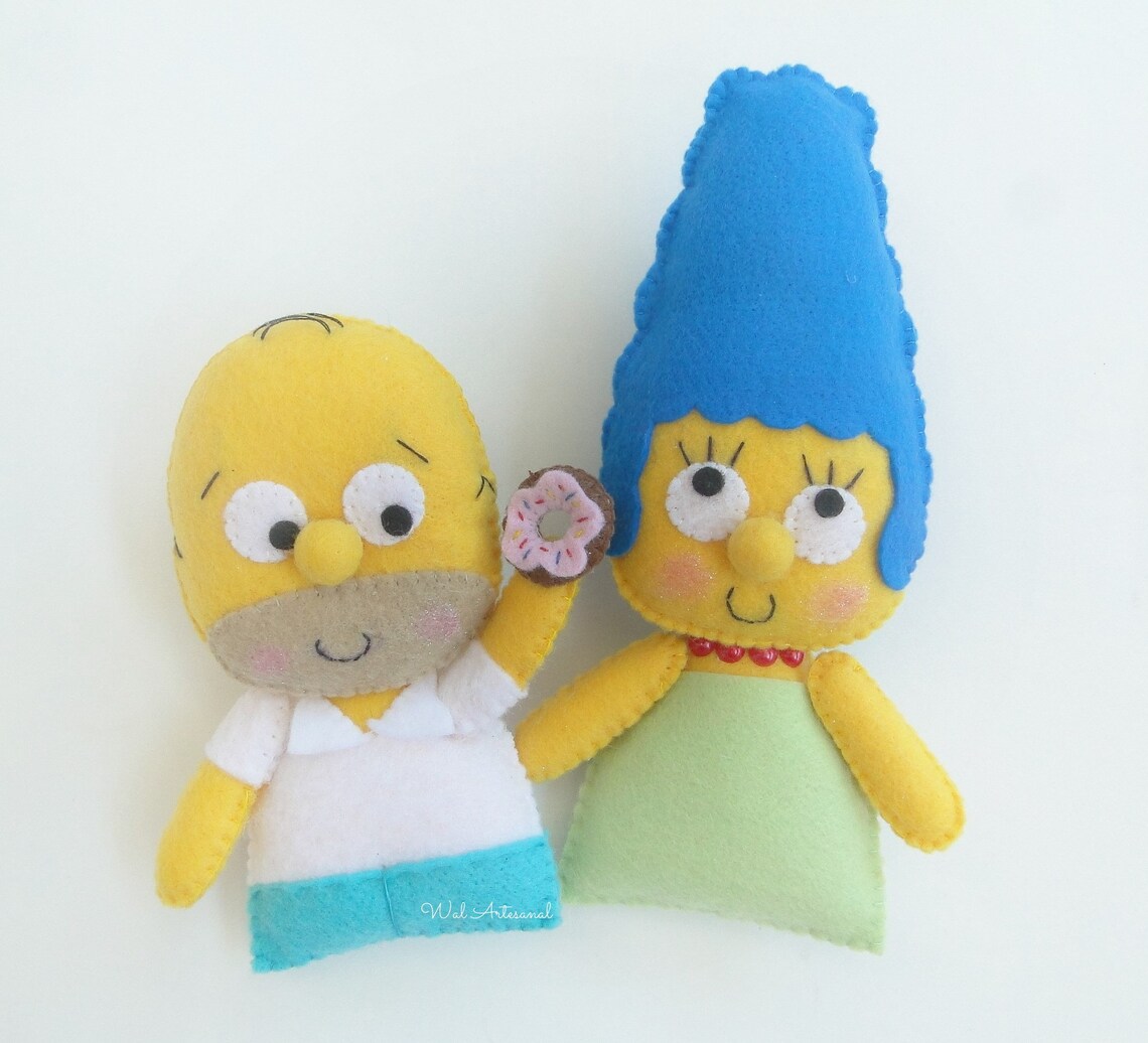 The Simpsons - PDF Pattern - Homer, Marge, Bart, Lisa & Maggie! - Etsy ...